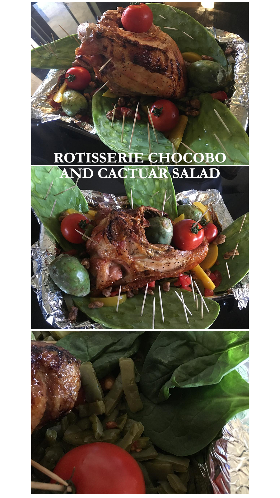 Rotisserie Chocobo and Cactuar Salad - by Mitsuki | Final Fantasy Forums